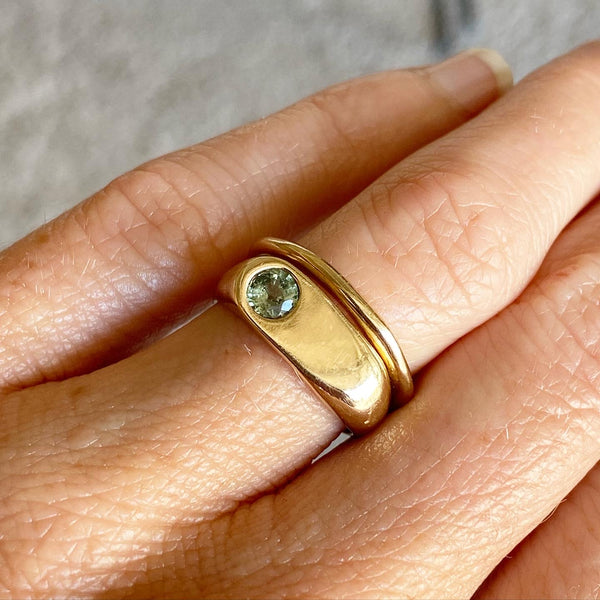 EDNA RING / 14K GOLD & SAPPHIRE – SeaworthyPDX